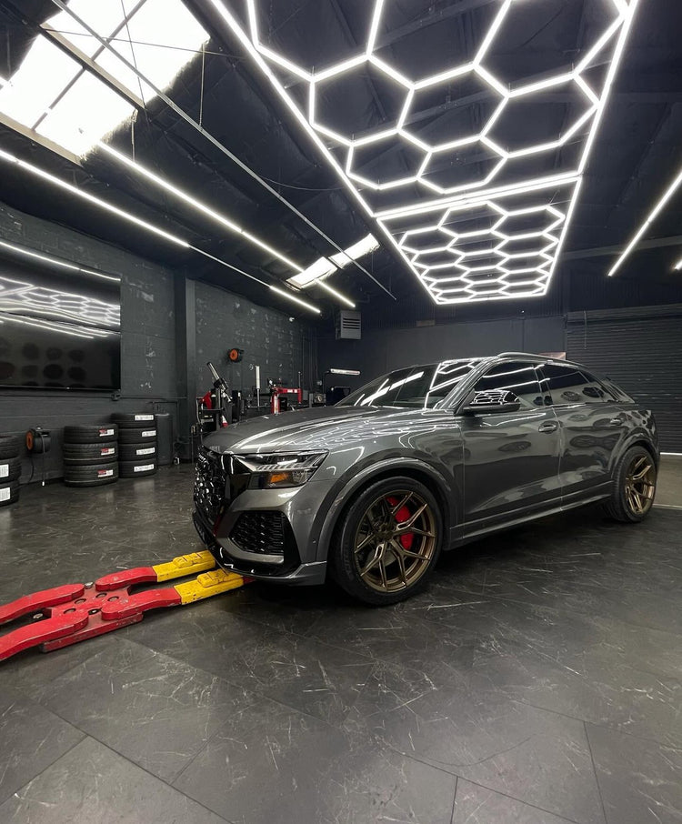 Transforming the Audi RSQ8 with 22-Inch Vossen HF-5 Wheels in Satin Br ...